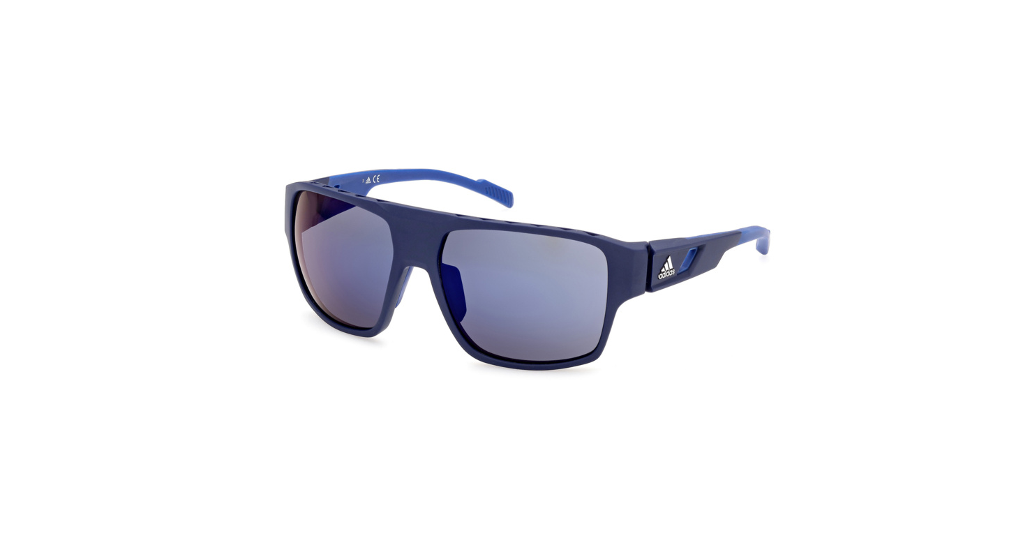 Sunglasses ADIDAS Sport SP0046 - Matte Blue / Blue Mirror | Pells.eu